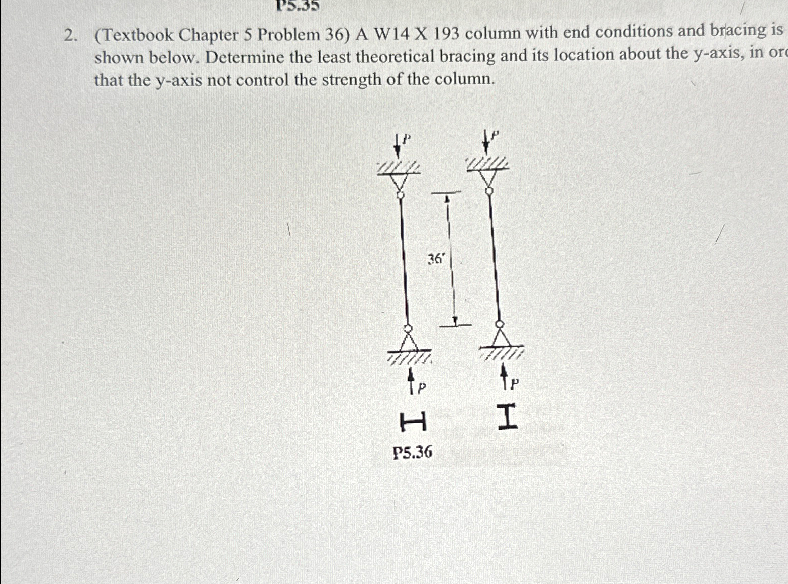 Solved (Textbook Chapter 5 ﻿Problem 36) ﻿A W14 ﻿X 193 | Chegg.com