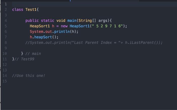 Solved Modification the HeapSort on Integers to be HeapSort | Chegg.com