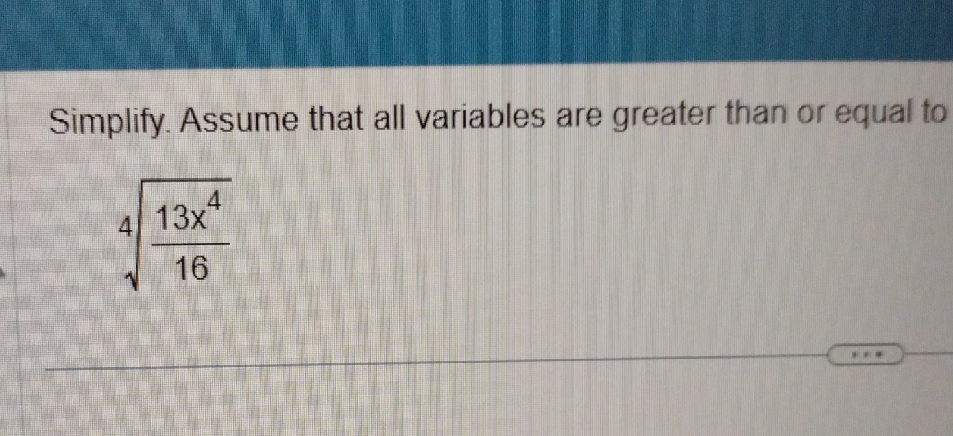 Solved Simplify. Assume that all variables are greater than | Chegg.com