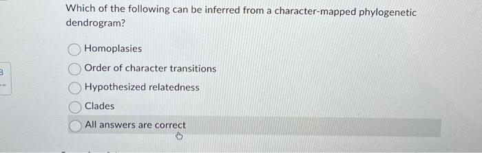 Solved Which of the following can be inferred from a | Chegg.com