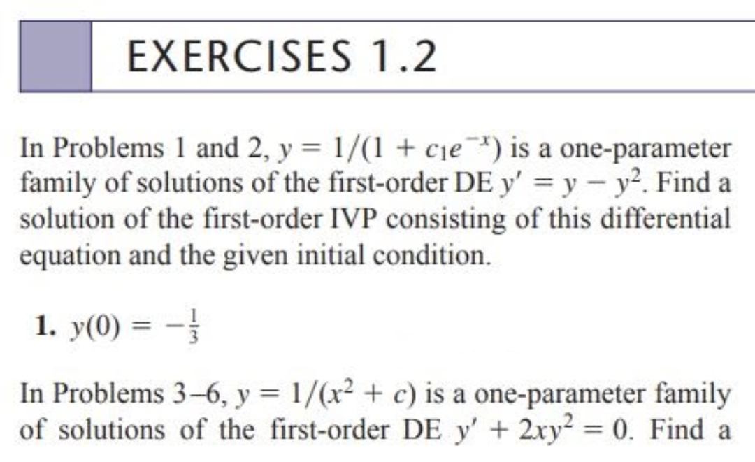 Solved In Problems 1−8 State The Order Of The Given Ordinary