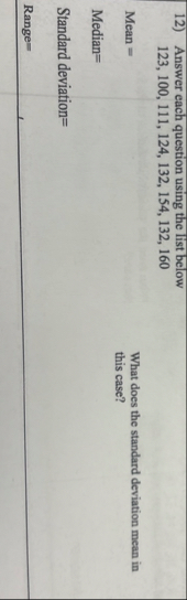 Solved Answer each question using the list | Chegg.com