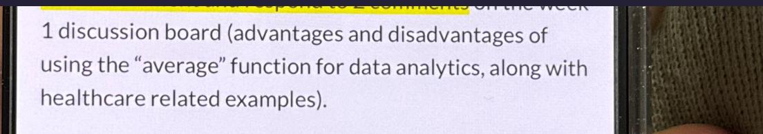 Solved 1 ﻿discussion board (advantages and disadvantages of | Chegg.com