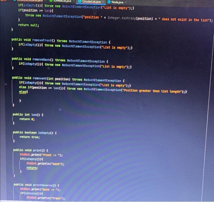Solved We are coding in java language and using inteliJ | Chegg.com