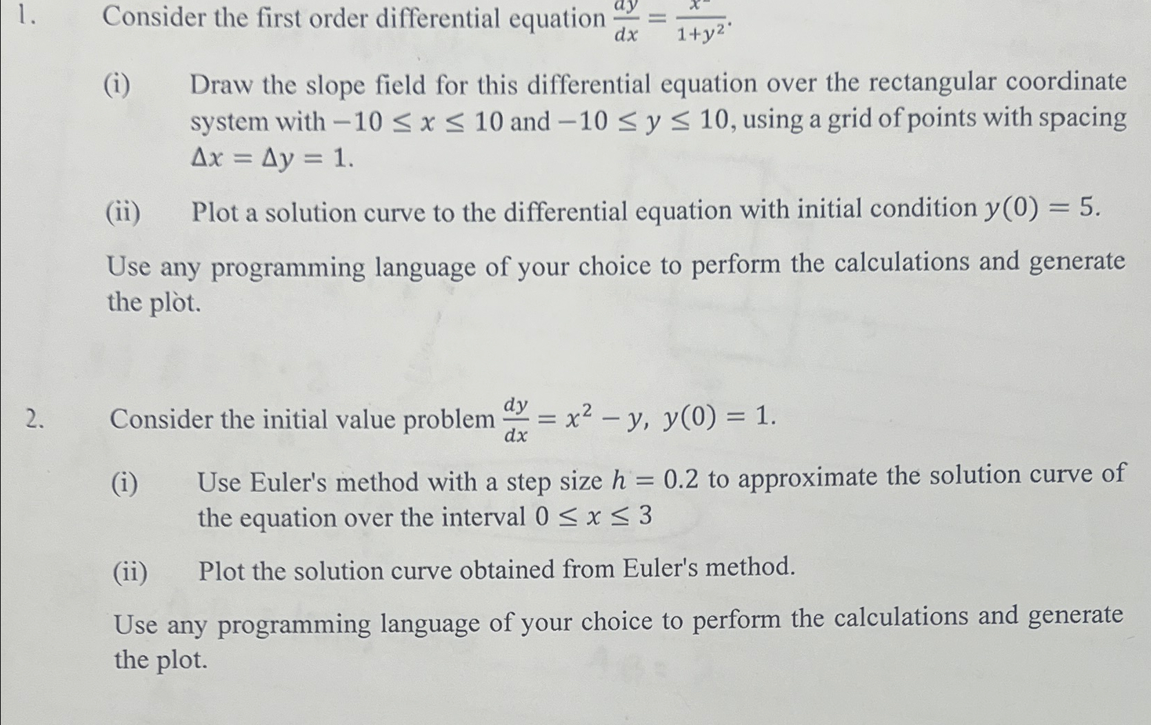 Solved Consider the first order differential equation | Chegg.com