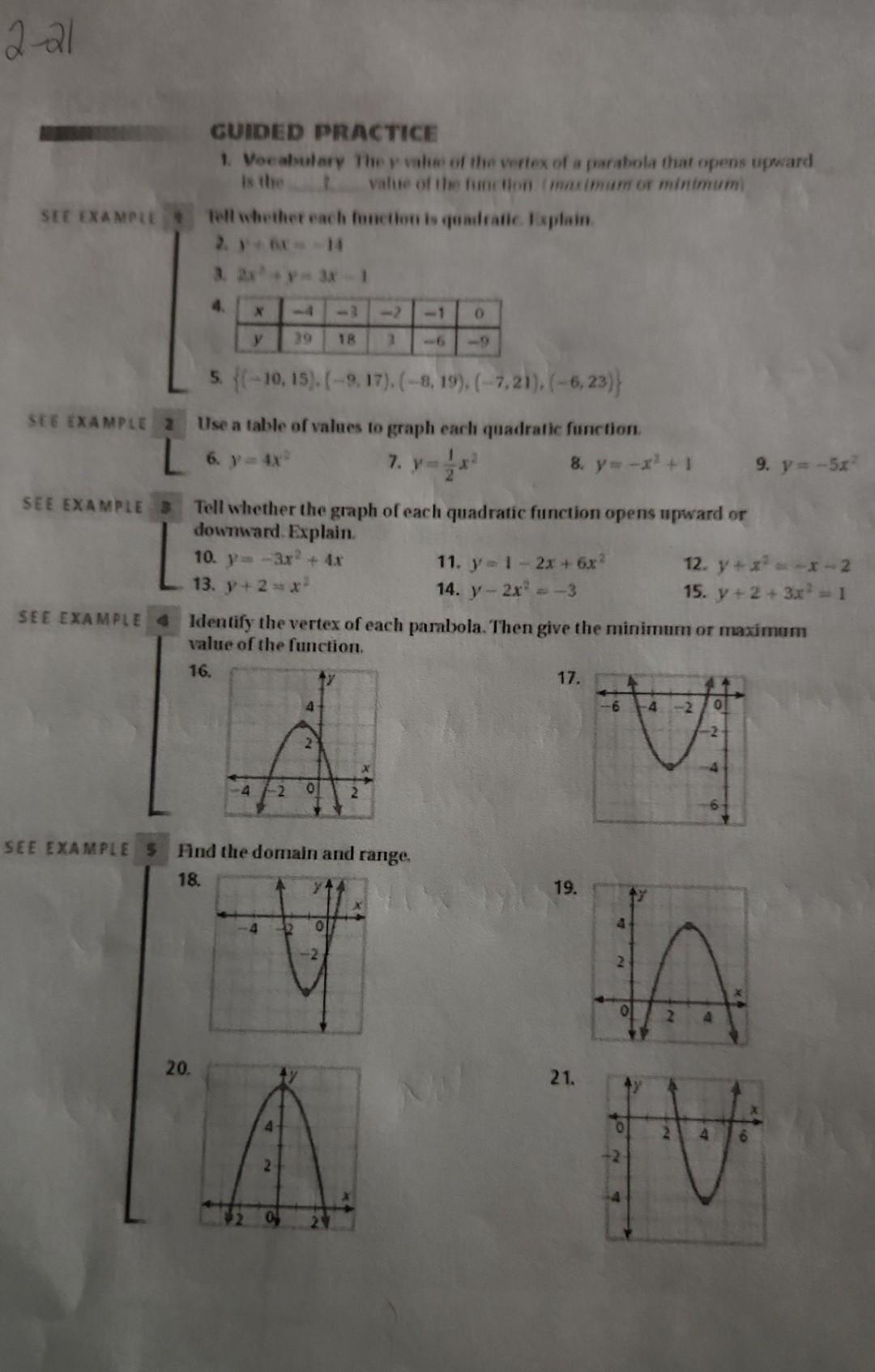 Solved GUIDED PRACTICE 1. Vocabulary the y valiei ut the | Chegg.com
