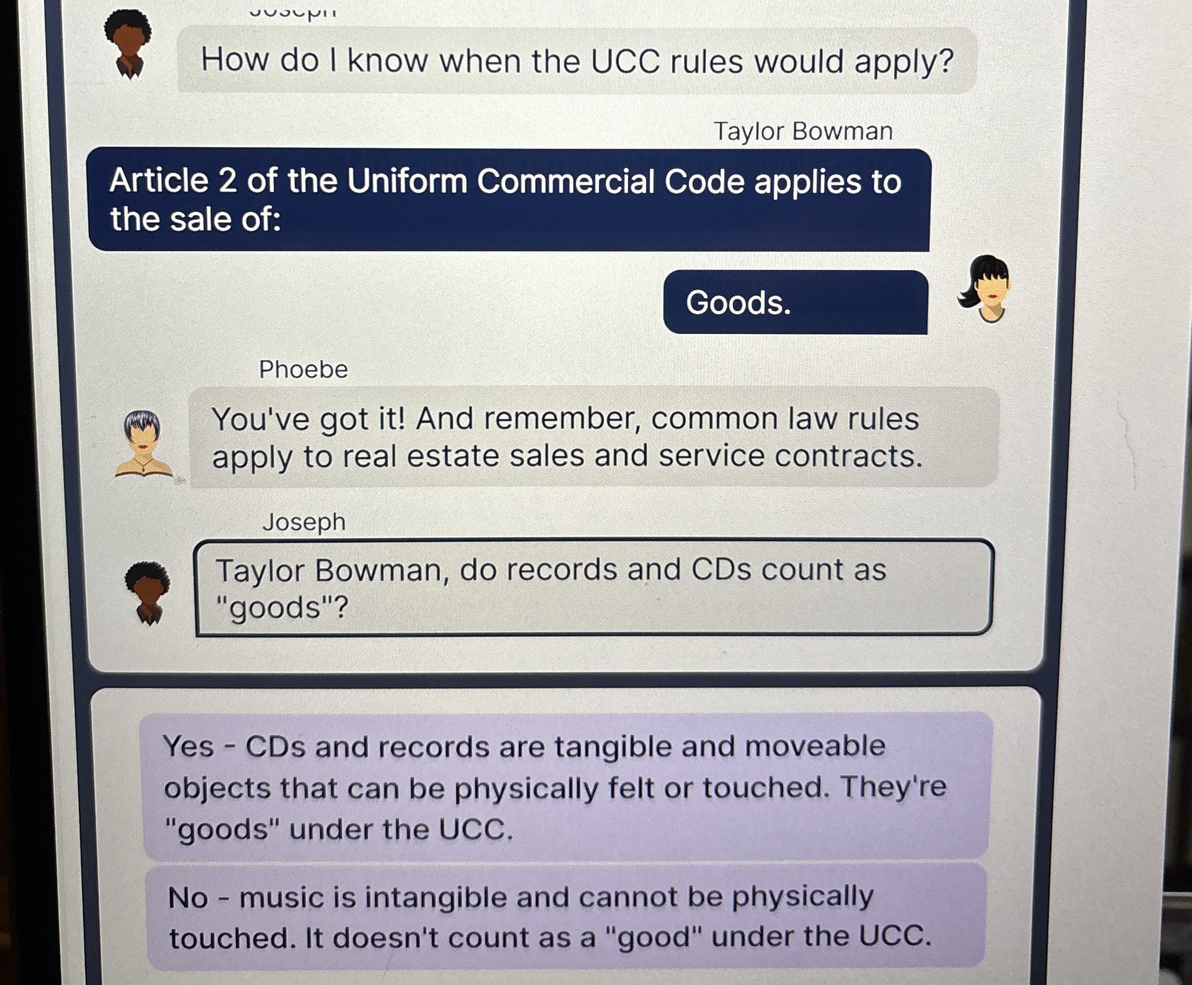 Solved How do I know when the UCC rules would apply?Taylor | Chegg.com