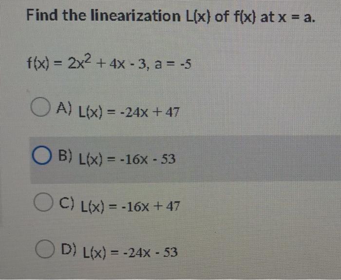Solved Find the value of df-1/dx at x = f(a). f(x) = 5x2, | Chegg.com