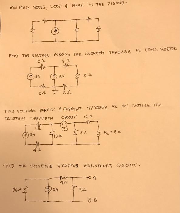 Solved HOW MANY NODES, LOOP 4 MESH IN THE FIGURE FIND THE | Chegg.com