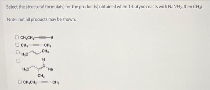 Solved Select the structural formula(s) for the product(s) | Chegg.com