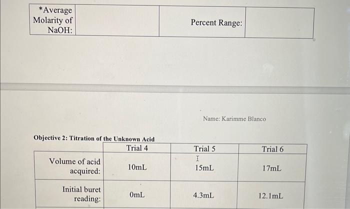 ‡Objective 1: Standardization with KHP | Chegg.com