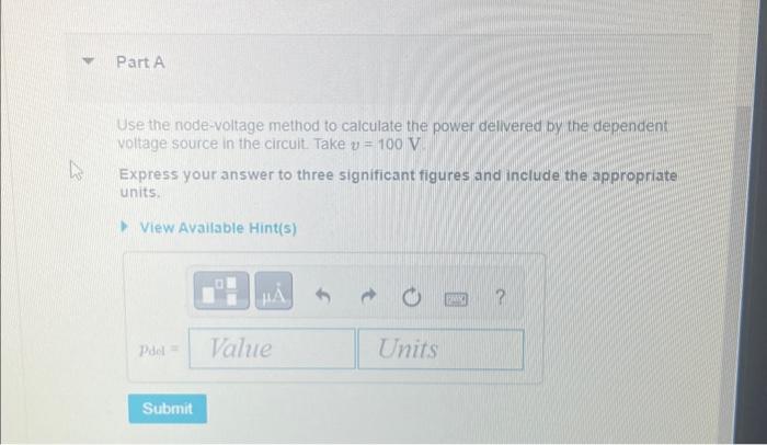 Solved Use the node-voltage method to calculate the power | Chegg.com