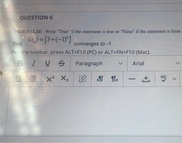Solved TRUE/FALSE: Write "True" if the statement is true or | Chegg.com