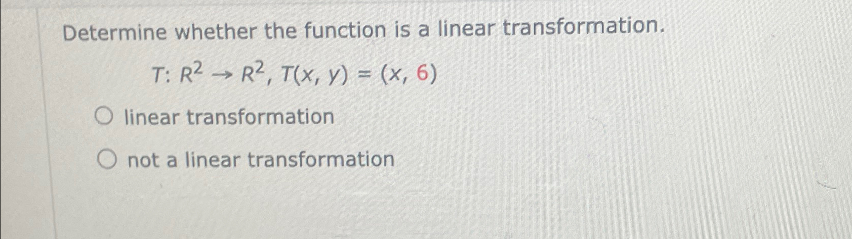 Solved Determine Whether The Function Is A Linear