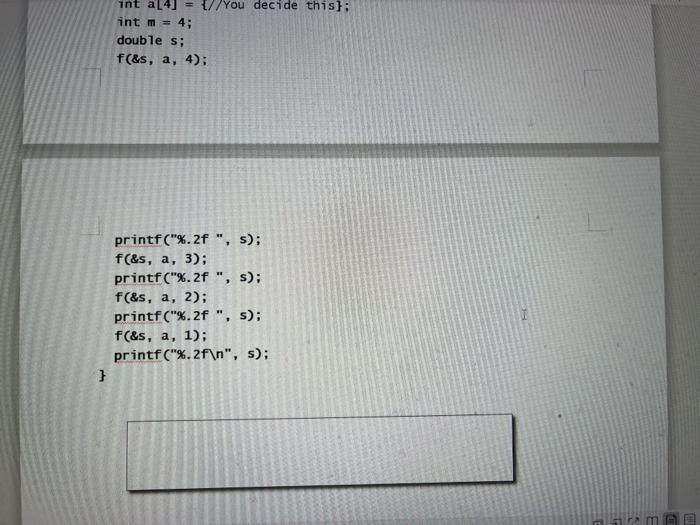 Solved The following code is supposed to give the output: | Chegg.com