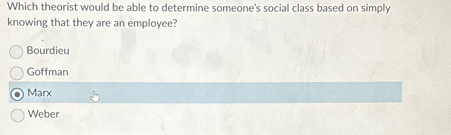 Solved Which theorist would be able to determine someone's | Chegg.com