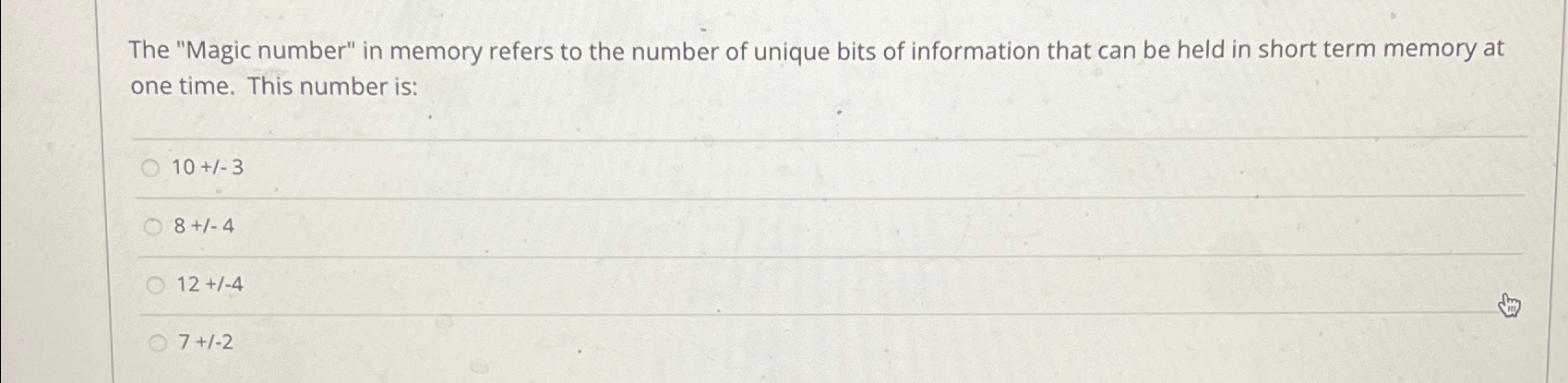 Solved The "Magic number" in memory refers to the number of | Chegg.com