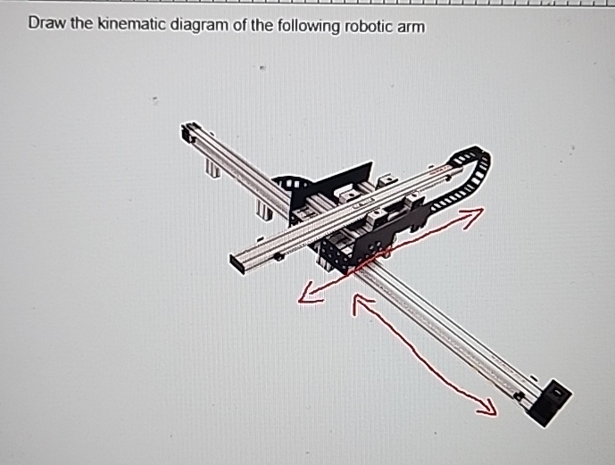 Solved Draw the kinematic diagram of the following robotic | Chegg.com