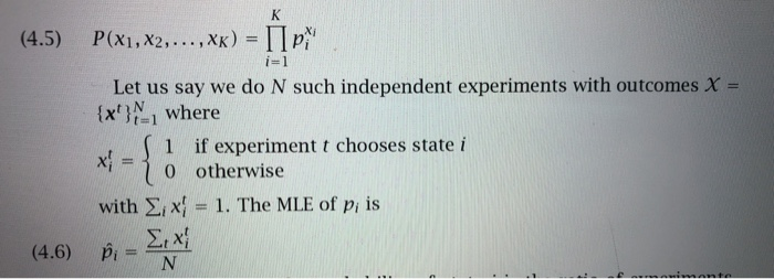 Solved Write the log likelihood for a multinomial sample and | Chegg.com