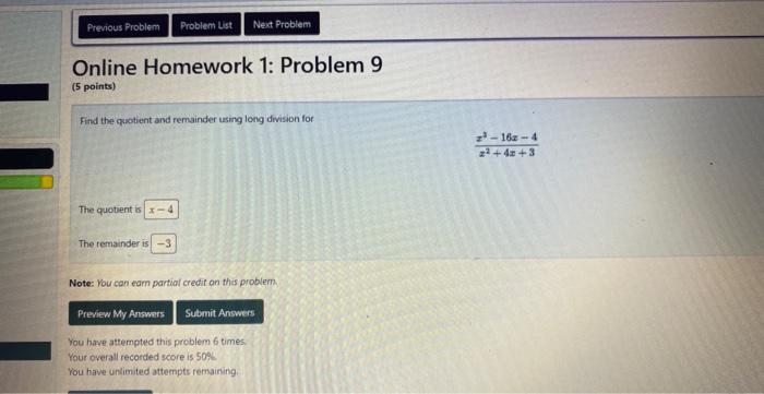 Solved Online Homework 1: Problem 9 ( 5 points) Find the | Chegg.com