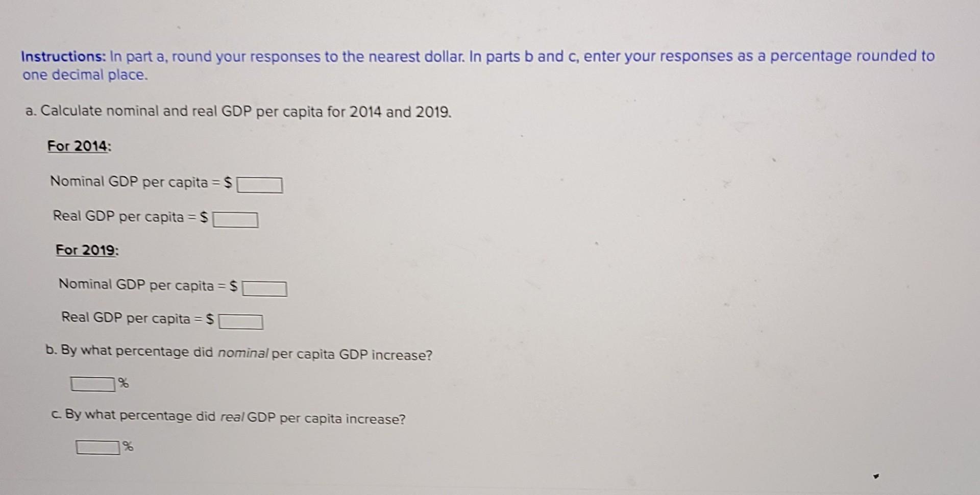 Solved Using the data in the table below related to nominal | Chegg.com