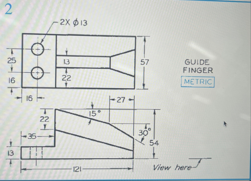 I need the right side view of this object. Include | Chegg.com