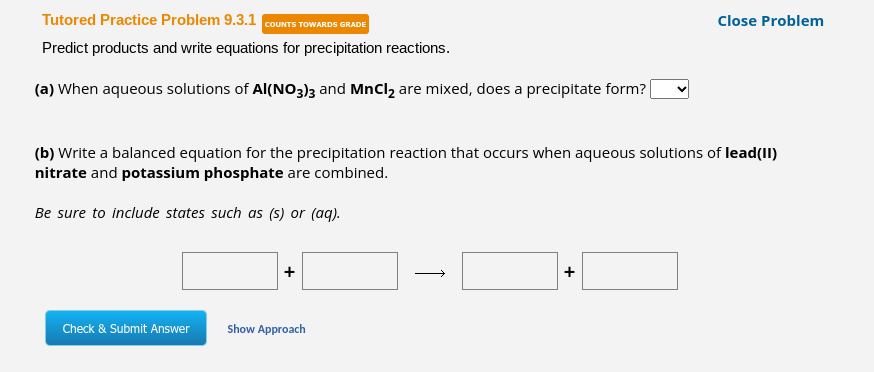 Solved Tutored Practice Problem 9.3.1|Close ProblemPredict | Chegg.com