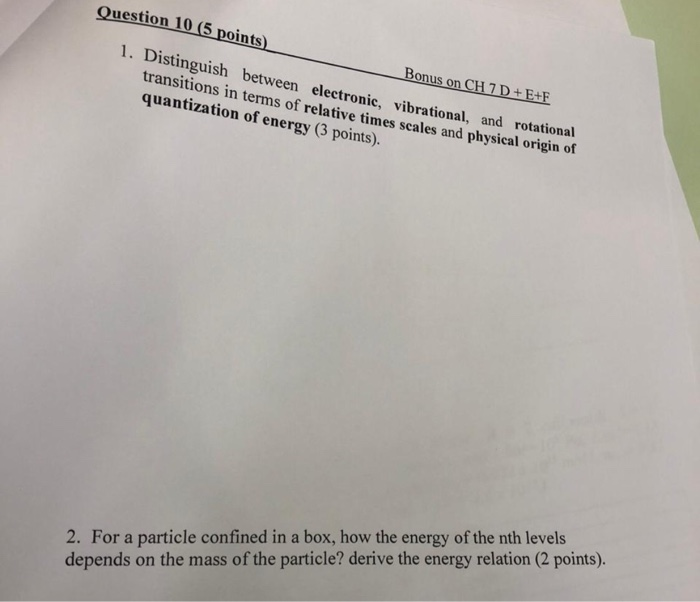 Solved Question 10 (5 points) 1. Distinguish between | Chegg.com