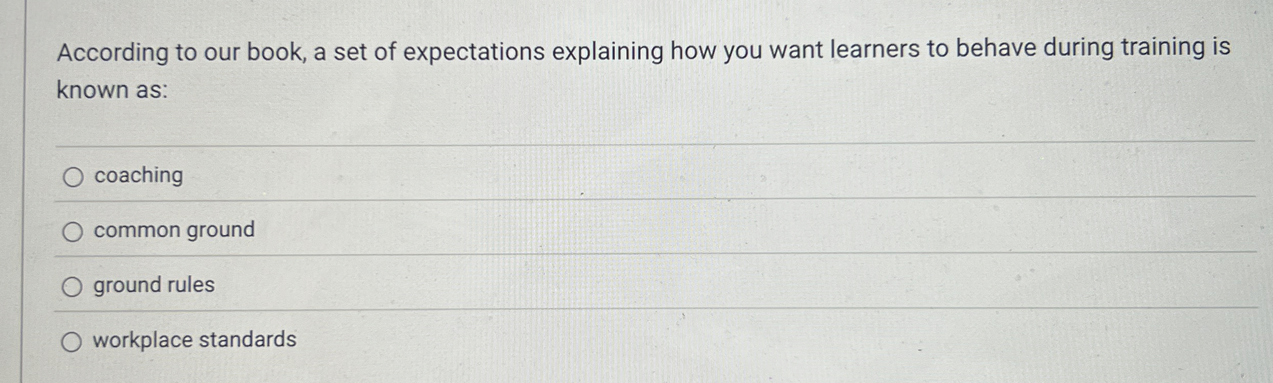 Solved According to our book, a set of expectations | Chegg.com
