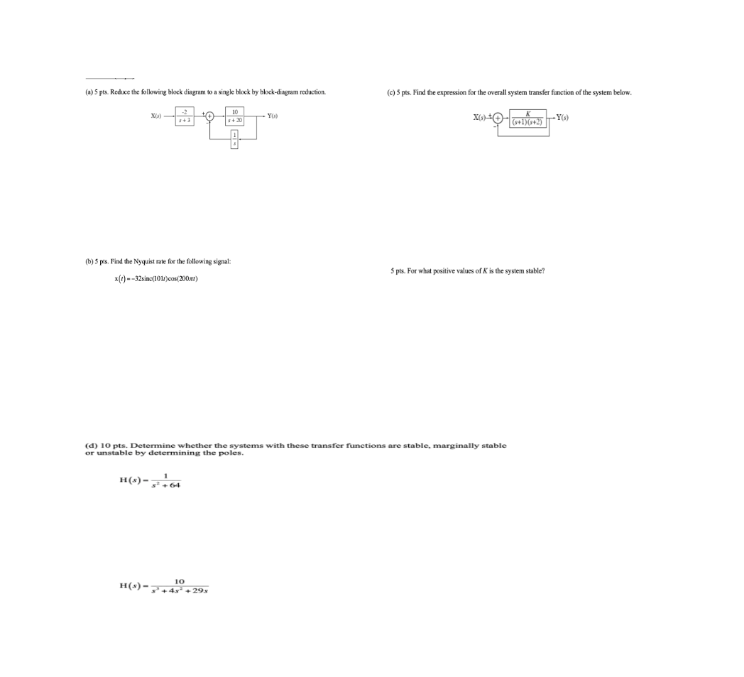 Solved (a) 5 pts. Reduce the following block diagram to a | Chegg.com Solved (a) 5 pts. Reduce the following block diagram to a | Chegg.com