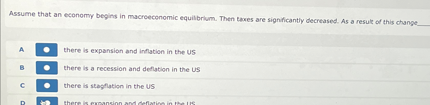 Solved Assume that an economy begins in macroeconomic | Chegg.com