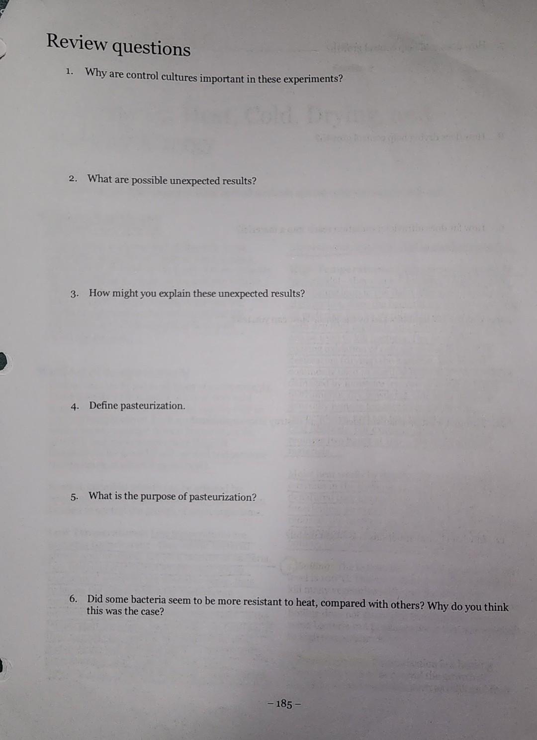 Solved Review questions 1. Why are control cultures | Chegg.com Solved Review questions 1. Why are control cultures | Chegg.com
