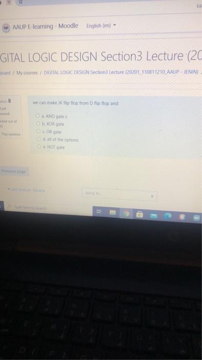 Solved Ed AAUP. E-learning - Moodle English (en) - GITAL | Chegg.com