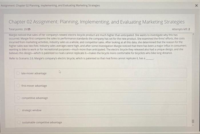 Solved Assignment: Chapter 02 Planning Implementing and | Chegg.com