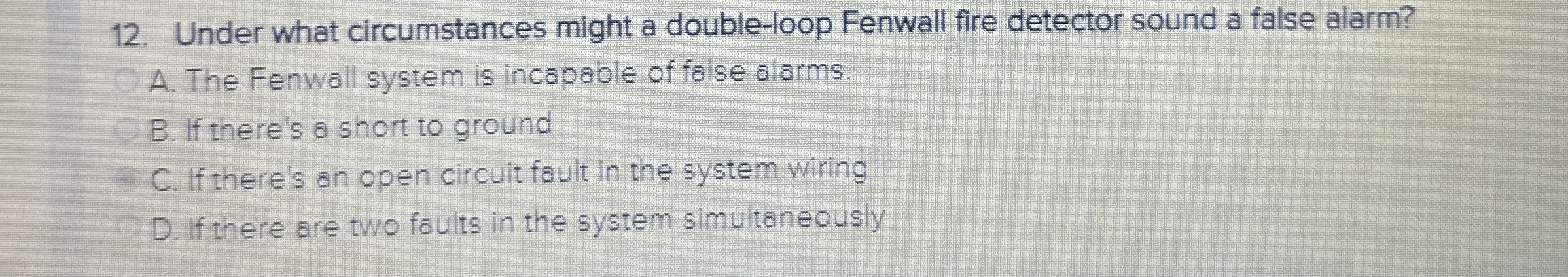 Solved Under what circumstances might a double-loop Fenwall | Chegg.com