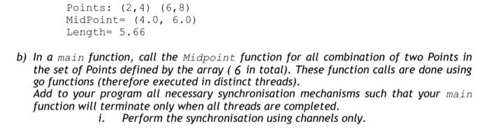 Solved Consider the following array of points defined in the | Chegg.com