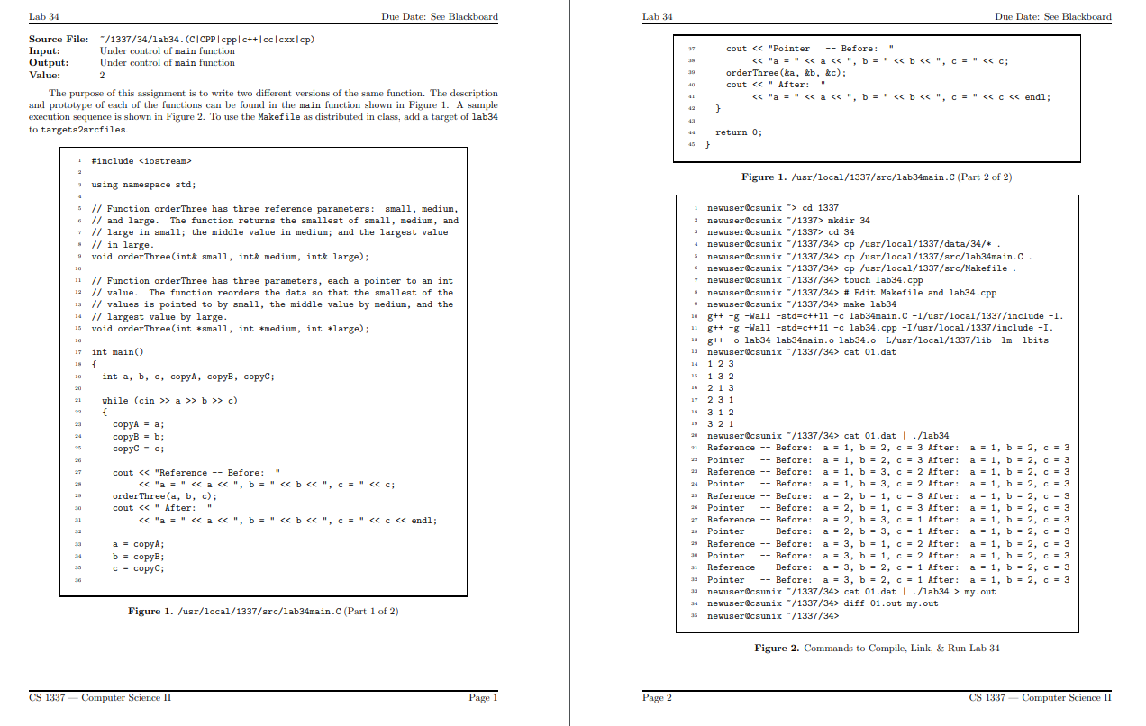 Solved The purpose of this assignment is to write two | Chegg.com