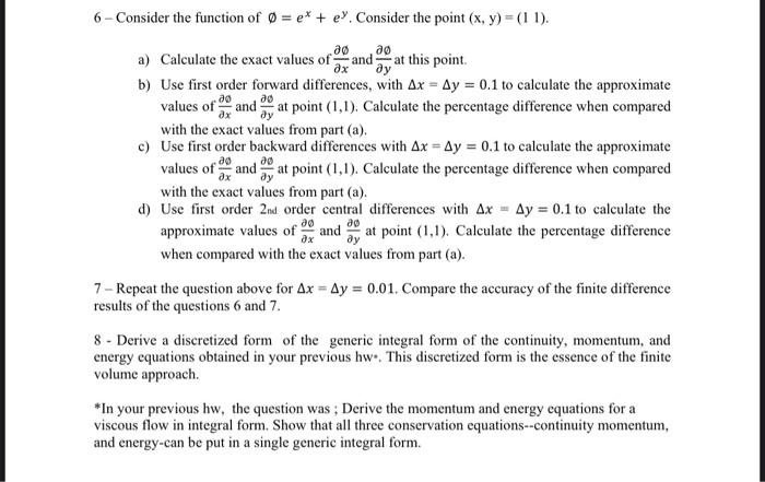 Solved 6 - Consider the function of = e* + e. Consider the | Chegg.com