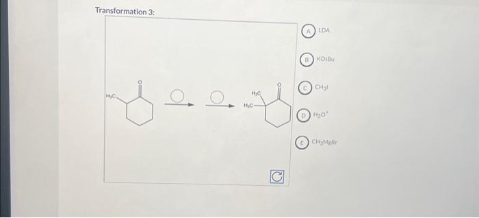Solved reaction arrows in each sequence. Transformation | Chegg.com