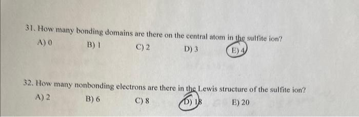 Solved 25. Which of the following orbitals represent a | Chegg.com