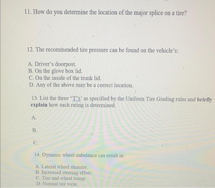 Solved 11. How do you determine the location of the major | Chegg.com