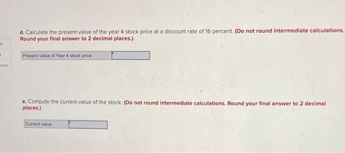 Solved Problem 10-35 Common stock value based on PV | Chegg.com