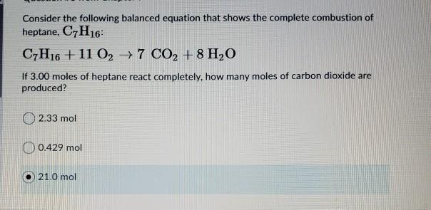 Solved Consider the following balanced equation that shows | Chegg.com