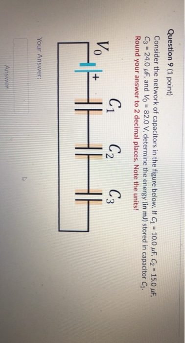 Solved Question 9 (1 point) Consider the network of | Chegg.com