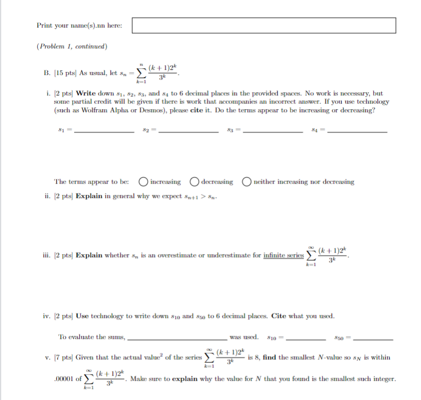 Solved Print your name(s).nn ﻿here:(Problem 1, | Chegg.com