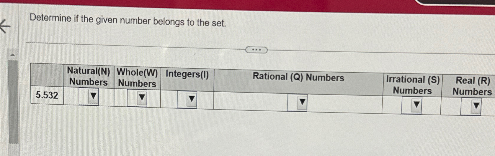 Solved Determine if the given number belongs to the | Chegg.com