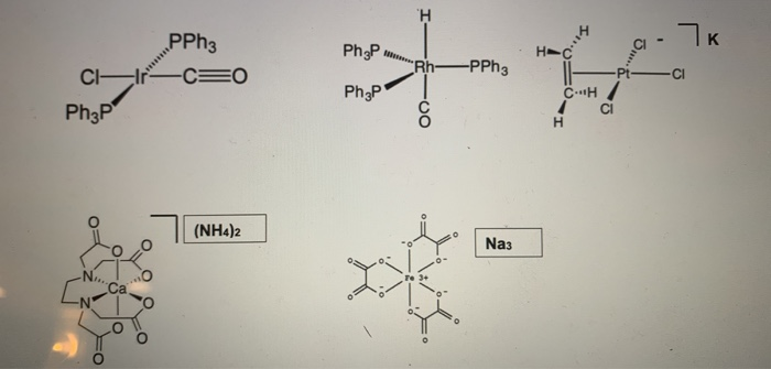 Solved H TK PPH3 Ph.3P H -PPh3 Rh CIIr -C O - CI Ph3P CH | Chegg.com