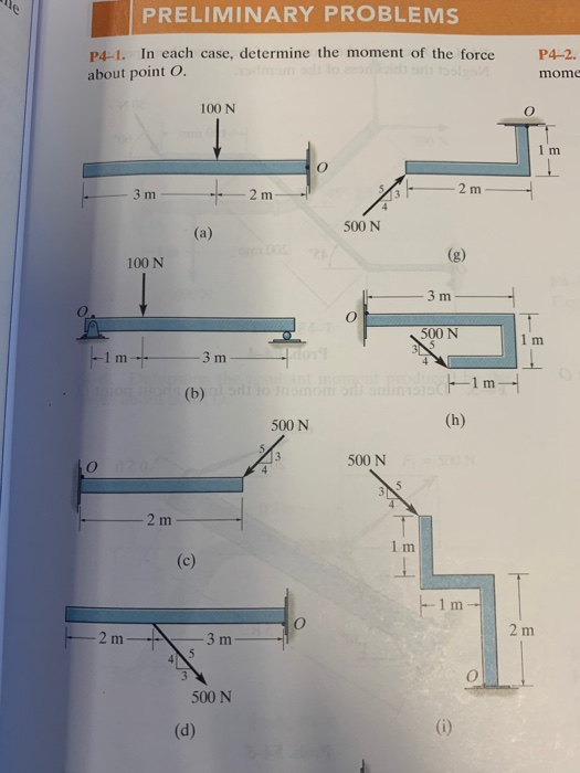 Solved PRELIMINARY PROBLEMS P4-1. In each case, determine | Chegg.com