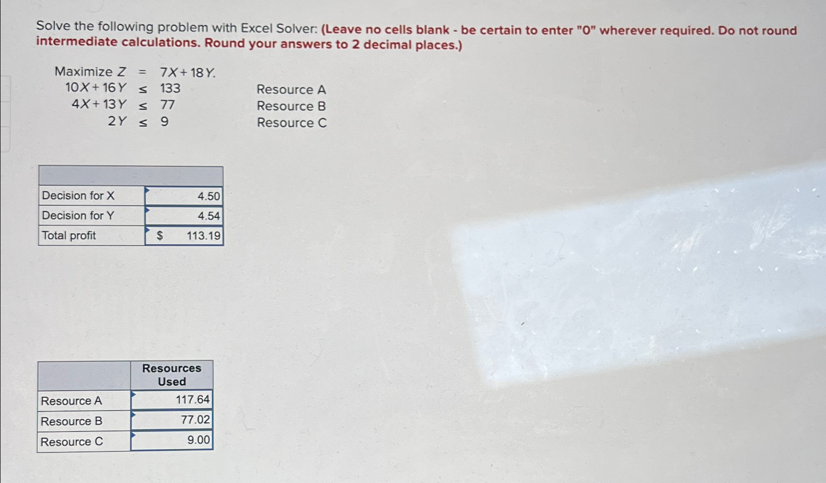 Solved Solve the following problem with Excel Solver: (Leave | Chegg.com