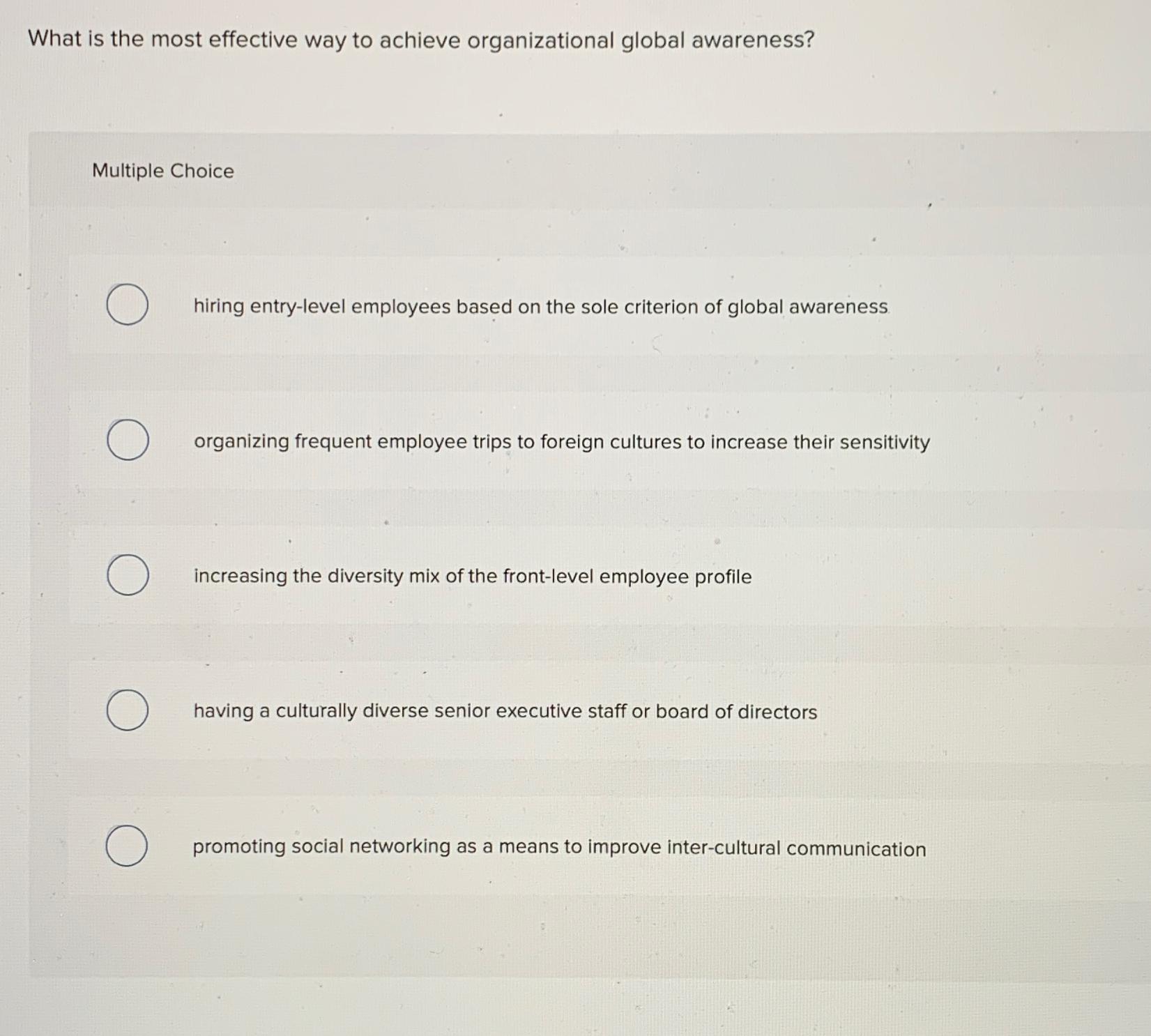 Solved What is the most effective way to achieve | Chegg.com